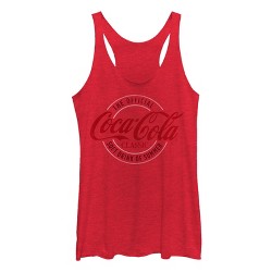 Women's Coca Cola Things Go Better With Coke Racerback Tank Top - Red ...