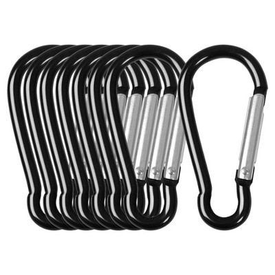 Unique Bargains Aluminum Hiking D-ring Keychain Carabiner Hook ...