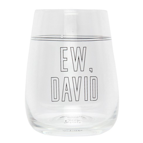 Schitt's Creek Merchandise Ew David Rose 16 Oz. Stemless Wine Glass ...