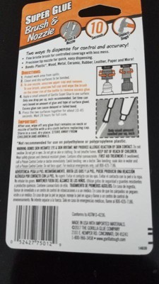 Gorilla Glue 10g Super Glue Clear : Target
