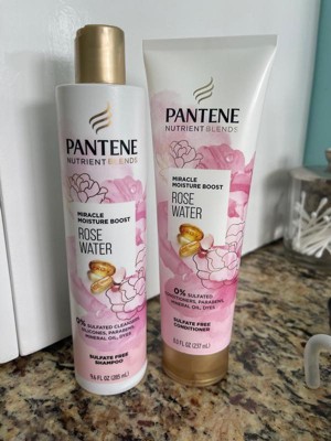 Pantene Sulfate Free Rose Water Shampoo And Conditioner Dual Pack ...