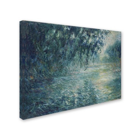Trademark Fine Art -monet 'morning On The Seine' Canvas Art - 14''x19 ...