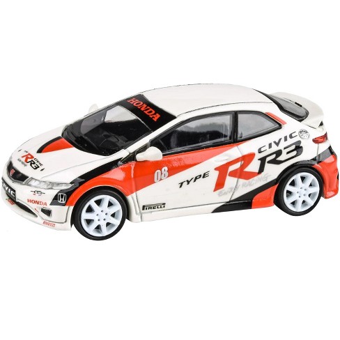 2007 Honda Civic Type R Fn2 White "race Livery" 1/64 Diecast Model Car ...