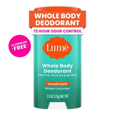 Lume Antiperspirants And Deodorants Stick - Minted Cucumber - 2.6oz ...