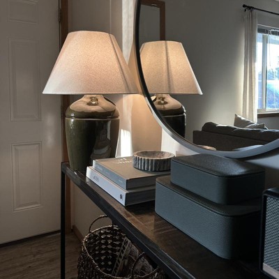 Medium High Gloss Ceramic Table Lamp Green - Threshold™ Designed With Studio Mcgee : Target