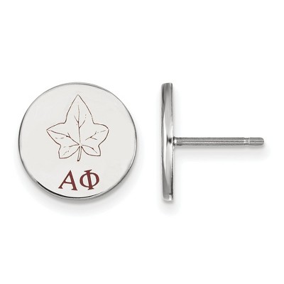 Black Bow Jewelry Sterling Silver Alpha Phi Greek Life Stud Earring ...