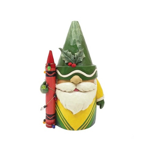 Jim Shore 7.0 Inch Wrapped In Color Crayola Gnome Gnome Figurines : Target