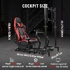 Dardoo Adjustable Racing Cockpit with Red Seat Fit and Monitor Stand ...