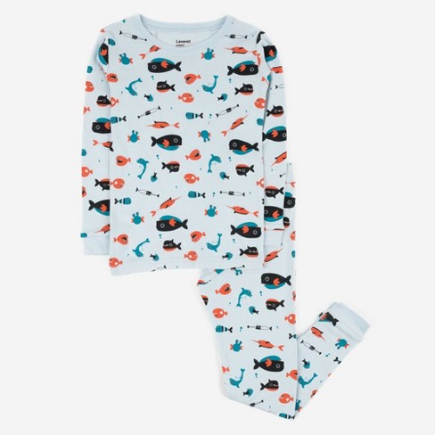 Leveret Two Piece Cotton Pajamas Sharks Light Blue 10 Year : Target