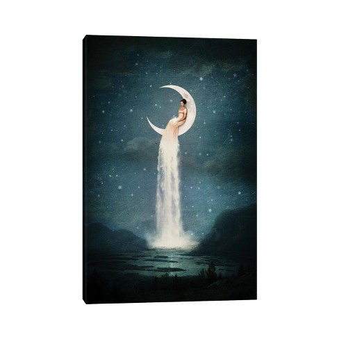 48" X 32" X 1.5" Moonriver Lady By Paula Belle Flores Unframed Wall ...