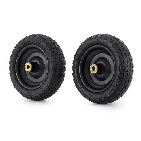 Gorilla Carts No Flat Replacement Wheel, Pneumatic Flat Free Cart Tires ...