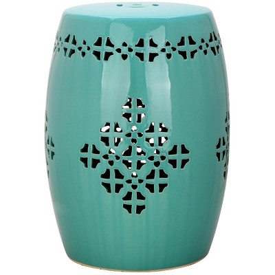 Sunnydaze Moderno Geometric Ceramic Decorative Garden Stool - 17.25 ...