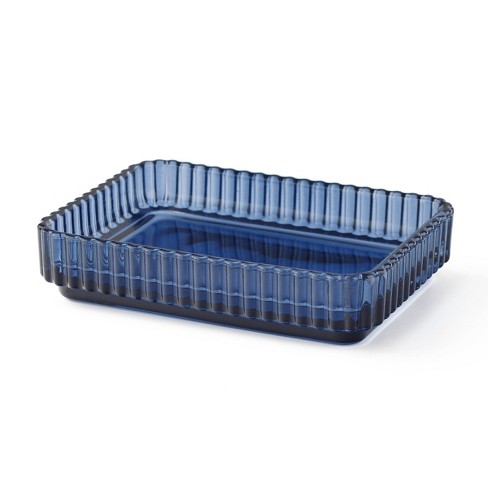 Square Glass Trinket Dish Blue - Bullseye's Playground™ : Target