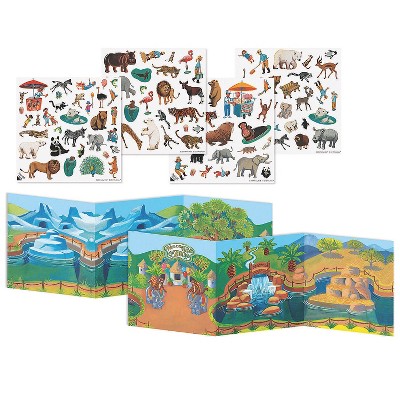 At The Zoo Reusable Sticker Tote : Target