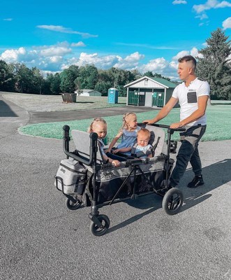 Jeep Wrangler Deluxe 4 Seater Stroller Wagon By Delta Children - Gray ...