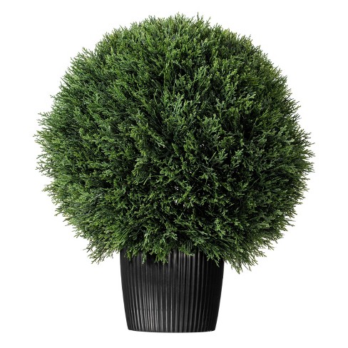 Artificial Cedar Ball In Pot Uv (20") - Vickerman : Target