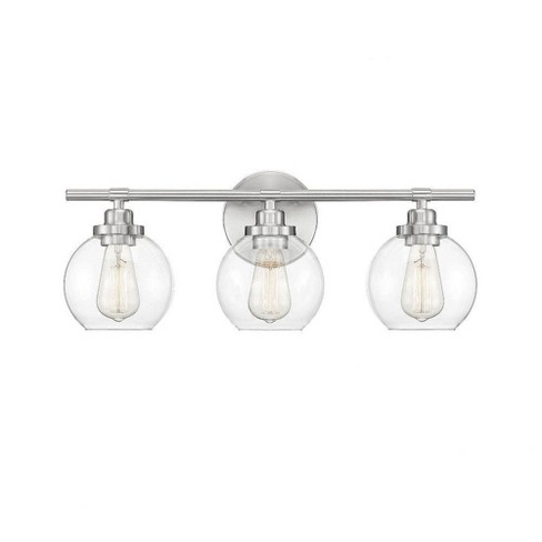 Savoy House Carson 3 - Light Vanity In Satin Nickel : Target