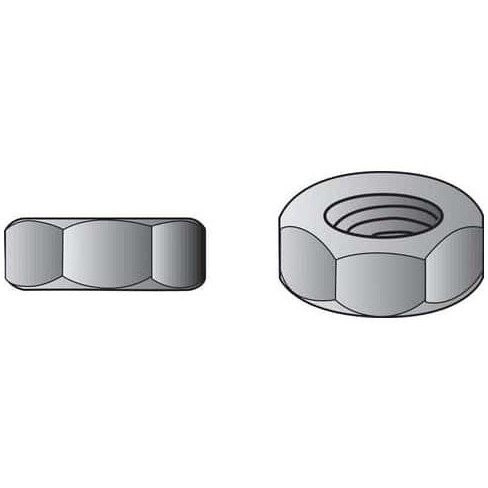 Hillman 6 In. Brass-plated Brass Sae Screw Nut 100 Pk : Target