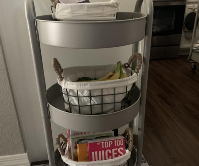 3 Tier Round Metal Utility Cart - Brightroom™ : Target