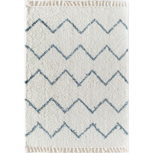 Cosmoliving By Cosmopolitan Moon Ms60a Blue Skies Area Rug, 8'x10' : Target