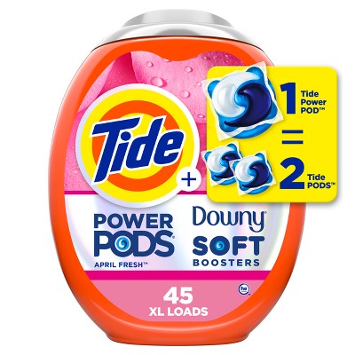 Tide April Fresh Power Pods With Downy He Compatible Laundry Detergent ...