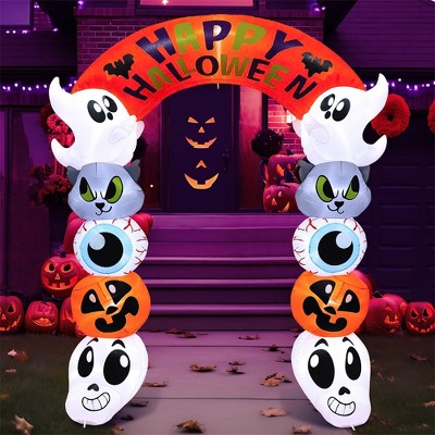Joyfy 8 FT Tall Halloween Inflatable Outdoor Decoration, Cute Stacking ...