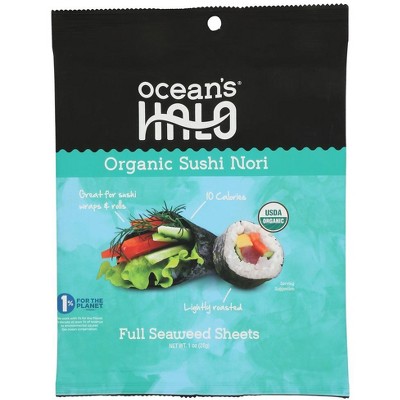 Earth Circle Organics Organic Nori, 50 Sheets, 4.4 Oz (125 G) : Target