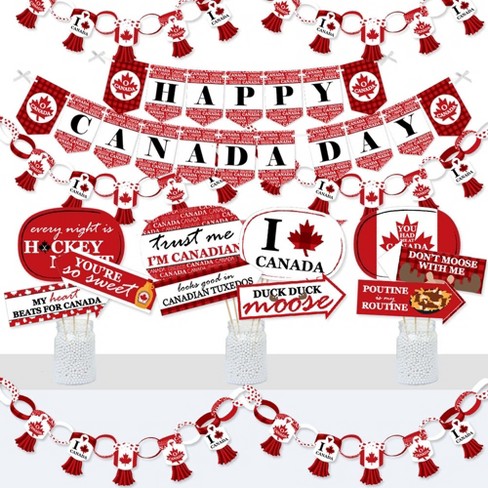 Big Dot Of Happiness Canada Day - Banner And Photo Booth Decorations ...