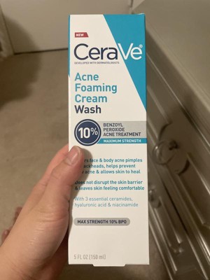 Cerave Acne Control Foaming Face Cleanser 10% Bpo - 5 Fl Oz : Target