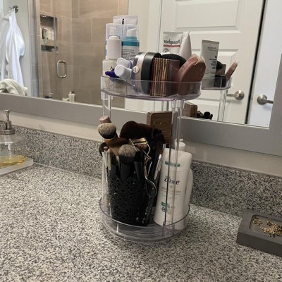 Spinning Turntable Makeup Organizer Clear - Brightroom™ : Target