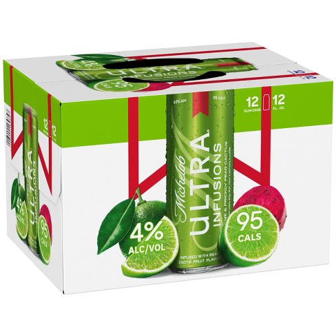 Michelob Ultra Infusions Lime & Prickly Pear Cactus Light Beer - 12pk ...