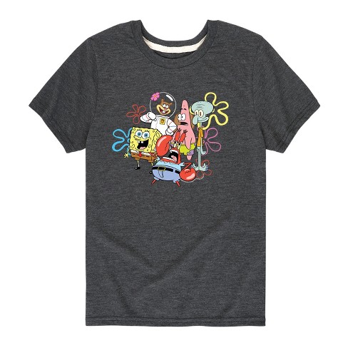 Boys' - Spongebob Squarepants - Character Art Short Sleeve Graphic T ...