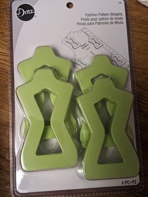 Dritz 4pc Fashion Pattern Weights: Green Sewing & Quilting Tools for ...