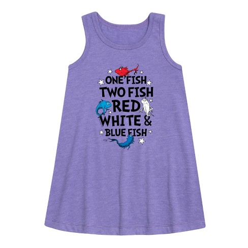 Dr. Seuss Red, White And Blue Fish - Purple - 2t : Target