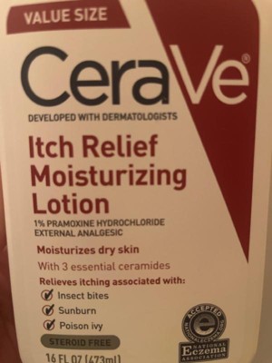 Cerave Itch Relief Moisturizing Lotion For Dry And Itchy Skin Unscented ...