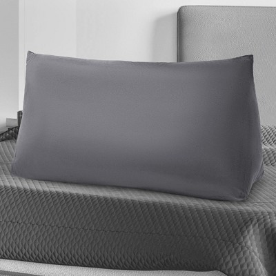 Cheer Collection Ultra Supportive Reading Wedge Pillow - Gray (36" x 18 ...