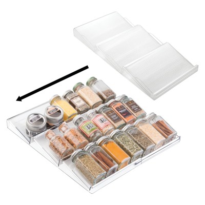 Mdesign Plastic Bathroom Slanted Vitamin Storage Drawer Organizer, 2 ...