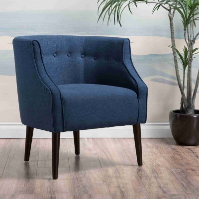Xiyuyeu Tub Accent Chair With Mid-height Tufted Backrest And Tapered ...