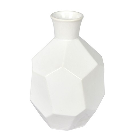 Vickerman 10" White Ceramic Geometric Bottle. This Bottle Mixes ...