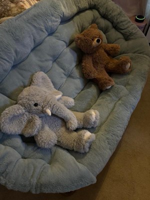 Flash Furniture Folding Faux Shearling Double Saucer Chair With Steel ...