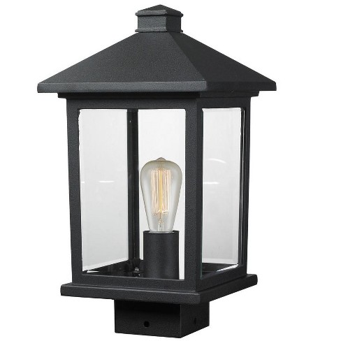 Z-lite Portland 1 - Light Post Light In Black : Target