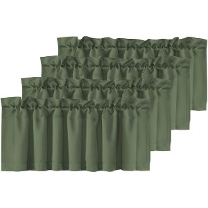 H.Versailtex 4 Panels Curtain Valances Room Darkening Rod Pocket ...