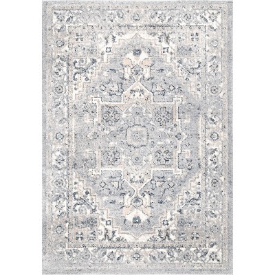 Nuloom Gena Distressed Transitional Medallion Area Rug - 8x10 Area Rug ...