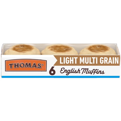 Thomas' Light Multigrain English Muffins - 12oz/6ct : Target