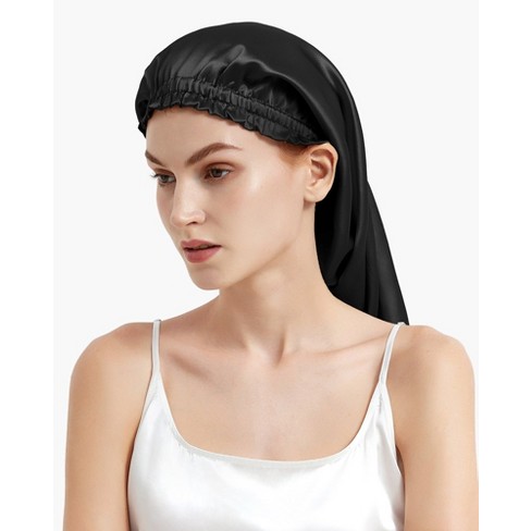 Mommesilk 22 Momme Pure Long Silk Hair Bonnet : Target