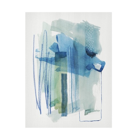 Trademark Fine Art - Grace Popp Abstract Oasis I Canvas Art - 14 X 19 ...