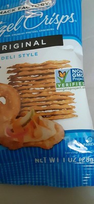 Snack Factory Pretzel Crisps Original Snacks - 10ct : Target