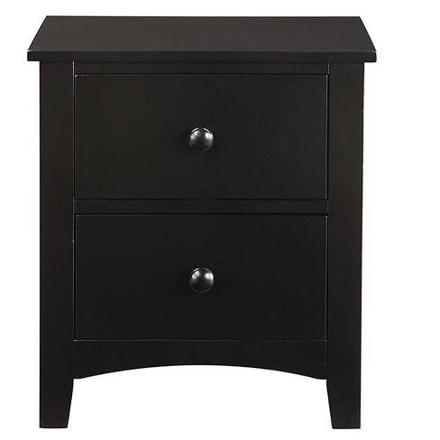 Nicbex 16 Inch Wide Nightstand With 2 Drawers,modern Side Table With ...