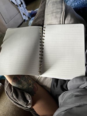 100 Sheet College Ruled Evolve Journal 6"x8" Spiral Soft Cover Navy Succulents - Yoobi™ : Target