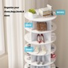 7 Tier Rotating Shoe Rack Tower, Revolving Shoe Rack Storage, Round ...